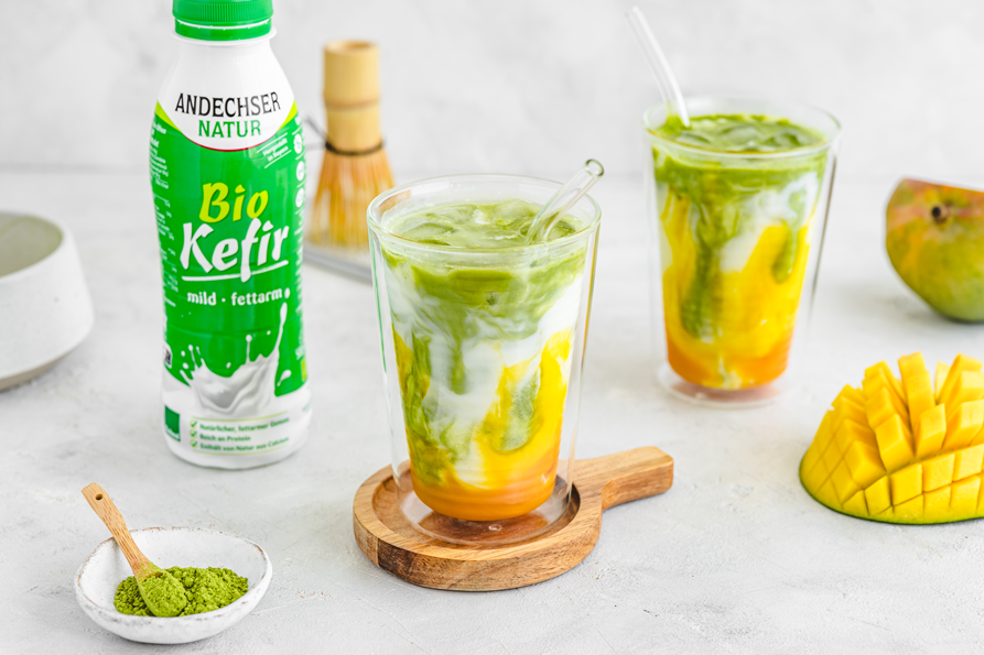 Matcha Mango Kefir Glow Drink | Andechser Natur