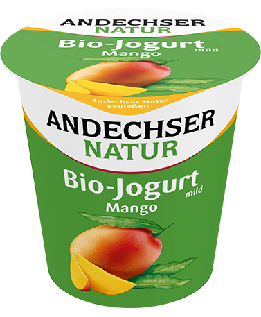 ANDECHSER NATUR Mild organic yogurt mango 3.8 % 150g | Andechser Natur